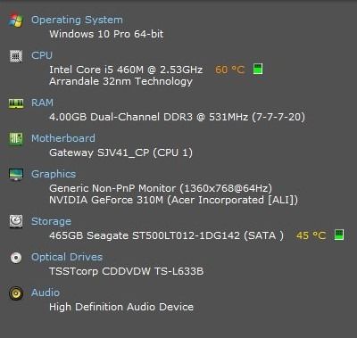 Gateway MS2303 (Acer product) > Core i5, 4GB RAM, HDD 500GB, Brand new ...