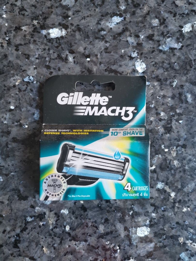 Gillette Mach 3 Handle + replacement blade selling as a set, Beauty ...