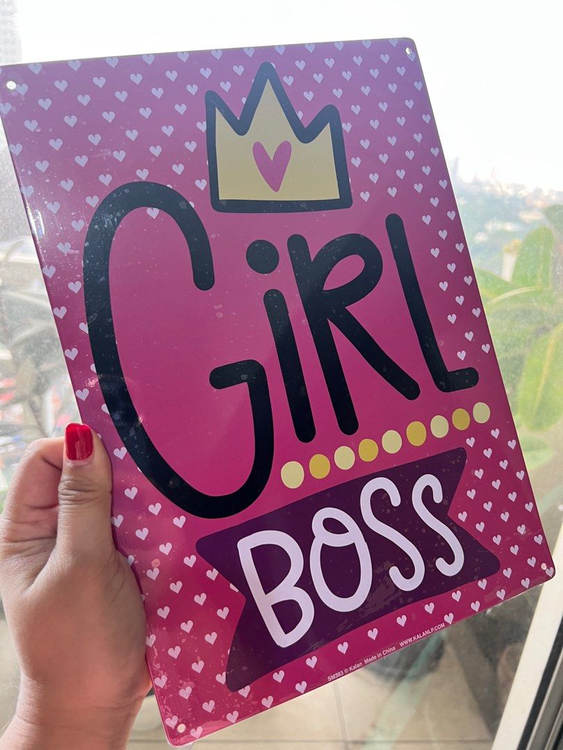 Girl Boss Pink Wall Displays, Hobbies & Toys, Stationary & Craft, Other Stationery & Craft on ...