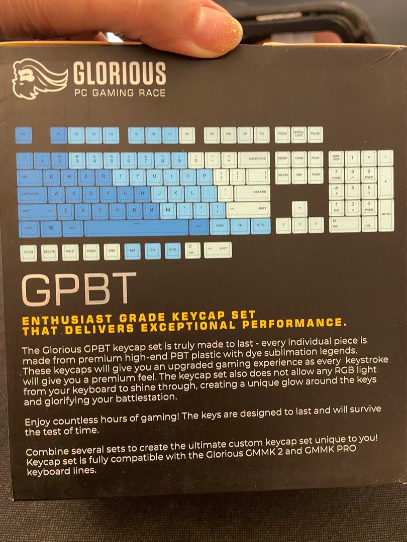 Glorious GMMK Ocean Keycaps, Computers & Tech, Parts & Accessories, Computer Keyboard on Carousell