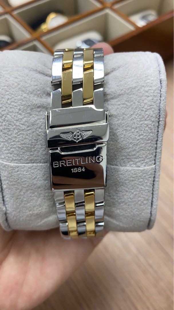 Gold & Steel BREITLING CROSSWIND WATCH, Luxury, Watches on Carousell