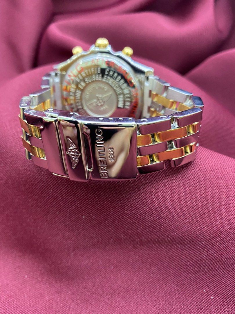 Gold & Steel BREITLING CROSSWIND WATCH, Luxury, Watches on Carousell