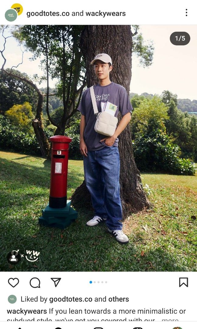 GoodTotes.Co x WackyWears "Puffer Post Bag" in CREAM, Women's Fashion ...