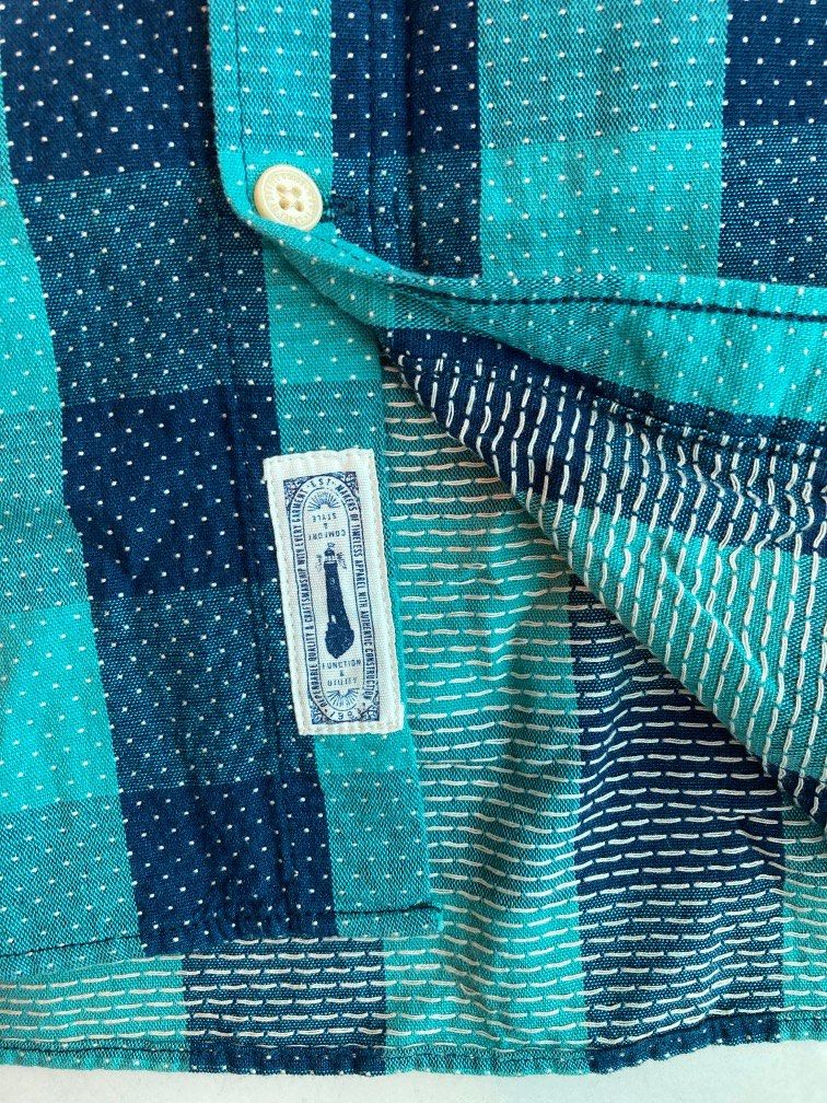 Green checkers Shirt, Men's Fashion, Tops & Sets, Formal Shirts on ...