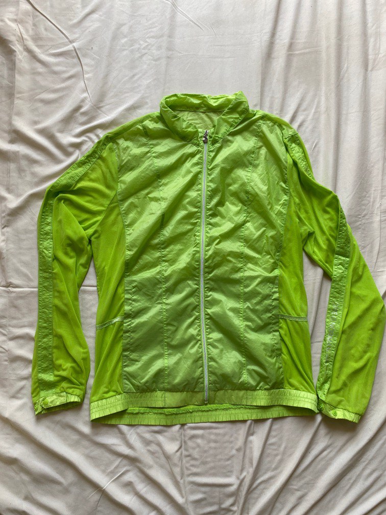 Greg Norman Summer Breaker Neon Lime Jacket, Fesyen Wanita, Pakaian Wanita, Baju Luaran di Carousell