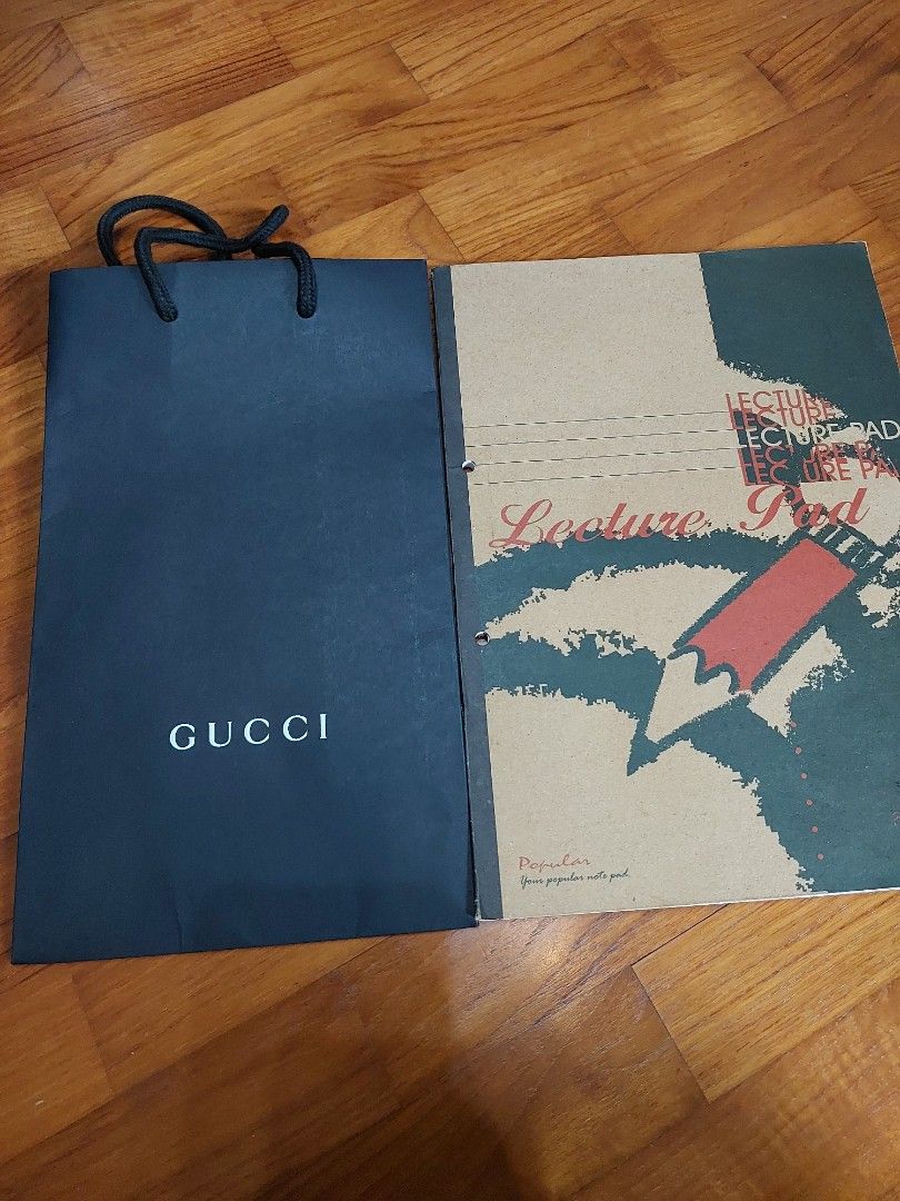 Gucci paper bag, Luxury, Accessories on Carousell