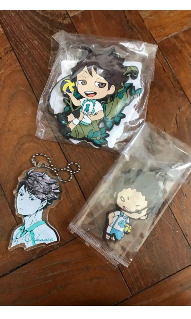 Haikyuu Official Merch Oikawa Keychain Acrylic Rubber, Hobbies & Toys ...