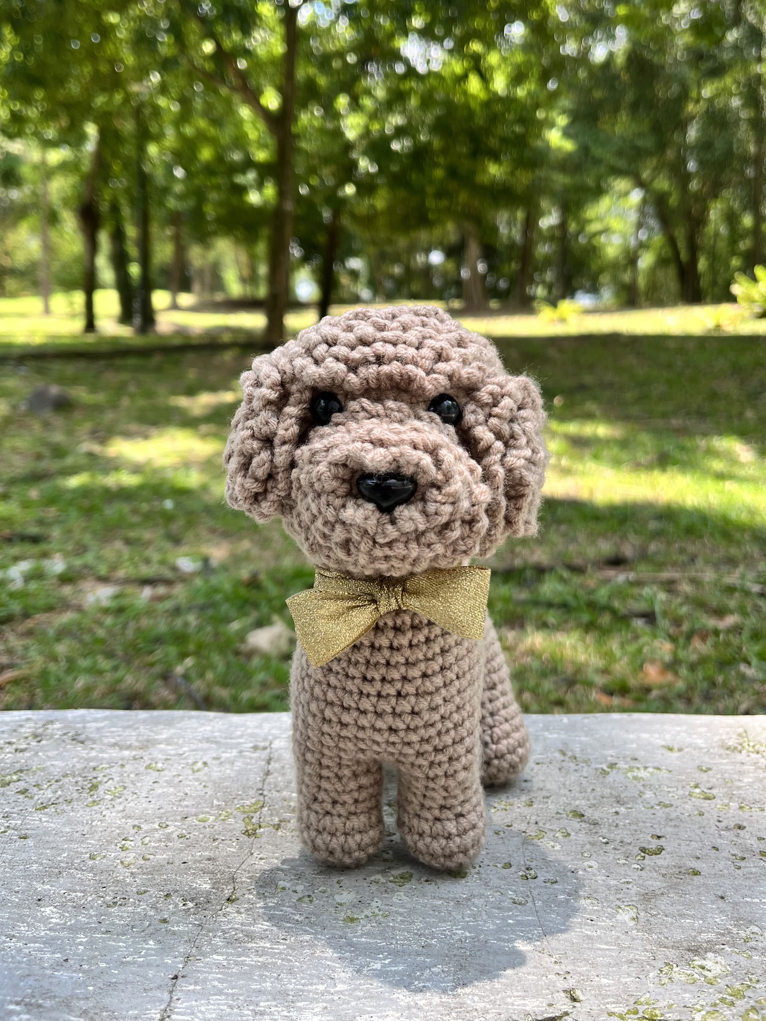 Handmade Crochet Toy Poodle Dog, Hobbies & Toys, Stationery & Craft ...