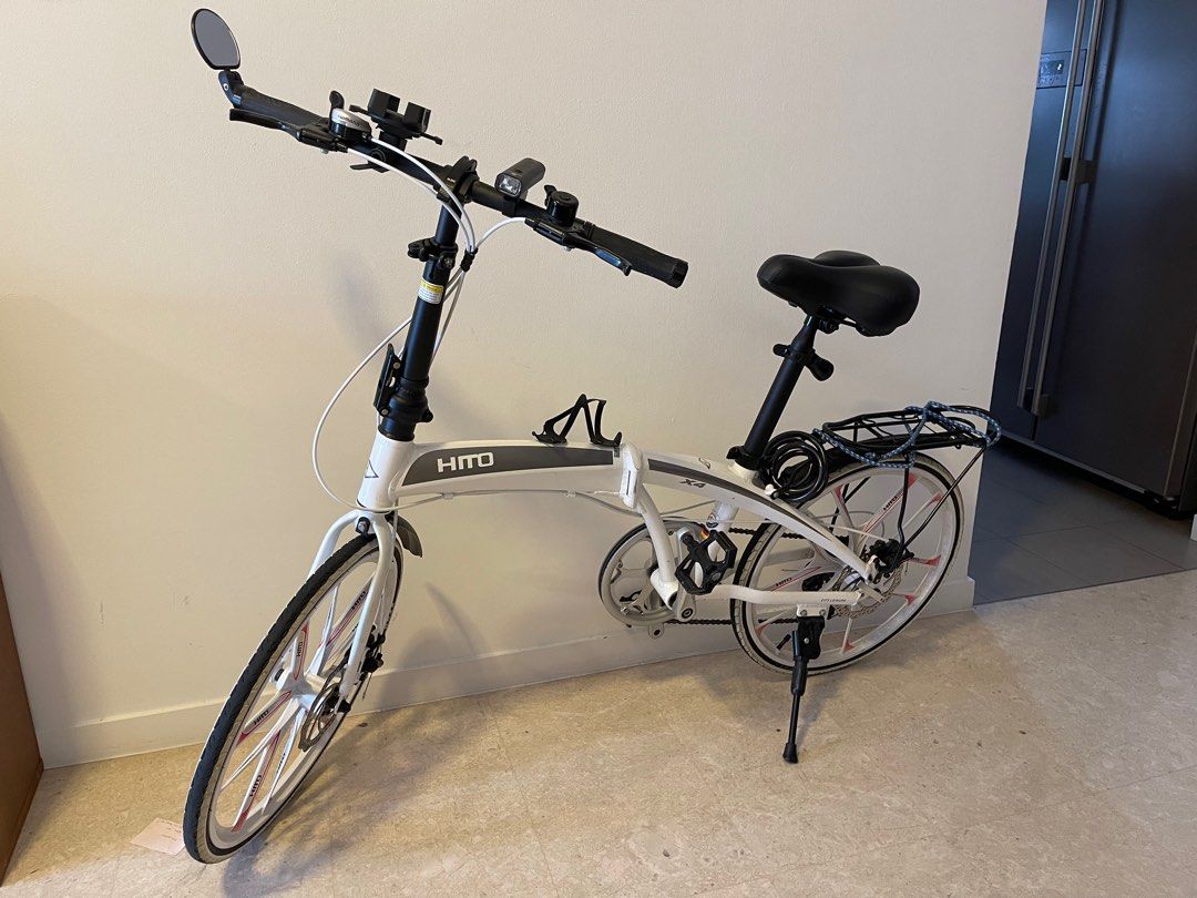 Hito foldable white bicycle, Sports Equipment, Bicycles & Parts ...