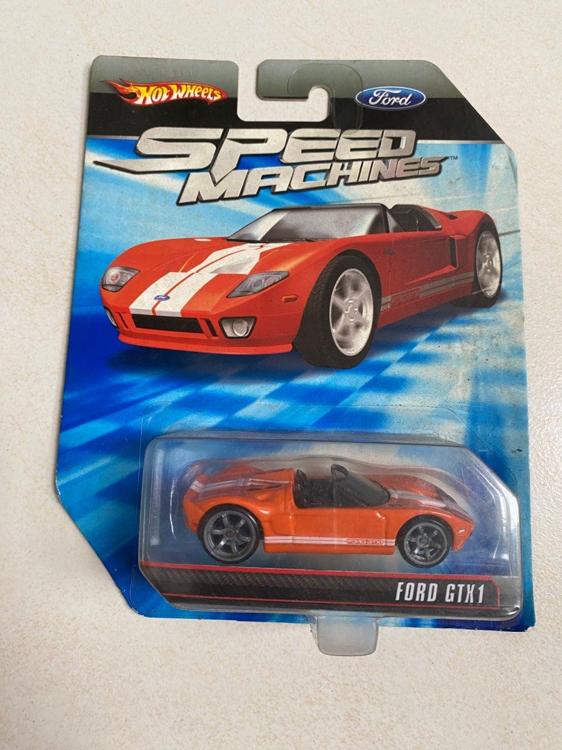 Hot Wheels Speed Machines Ford GTX1 - Orange (1:64 scale), Hobbies ...