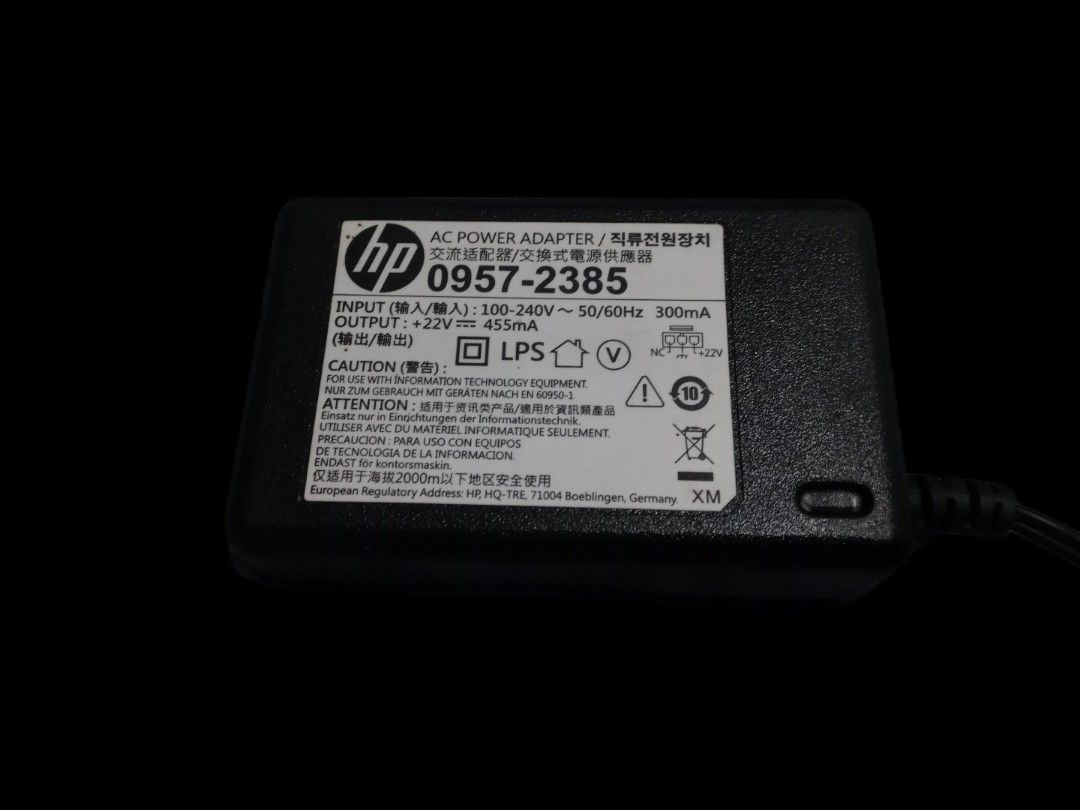 Hp AC power supply original 0957-2385, Computers & Tech, Printers ...