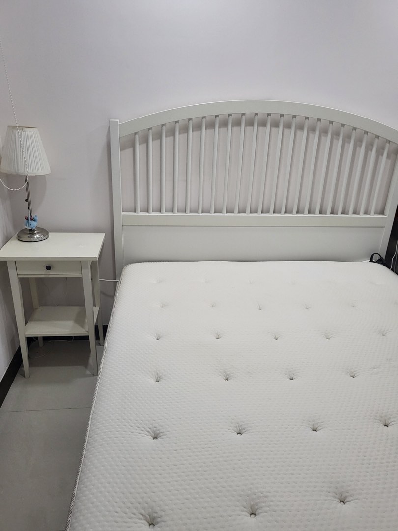 IKEA bedroom set Tyseddal Frame, Hesseng Spring Mattress, hemnes ...
