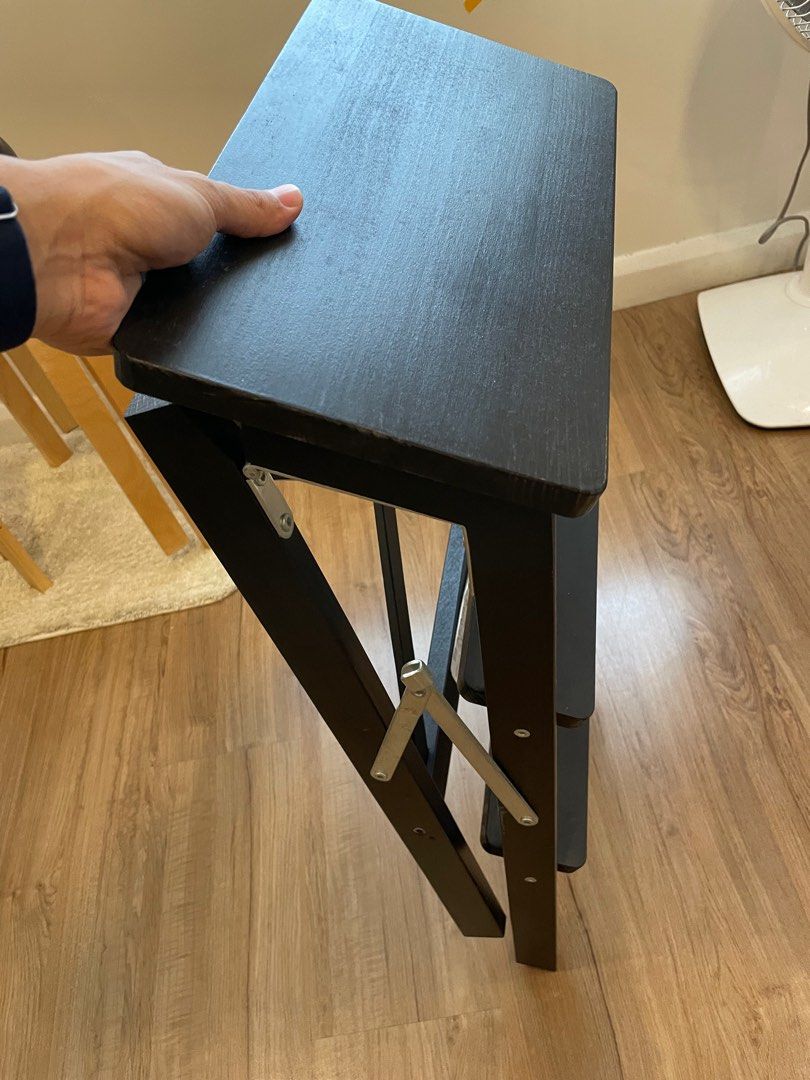 Ikea Bekvam Ladder Step stool (Black), Furniture & Home Living, Home ...