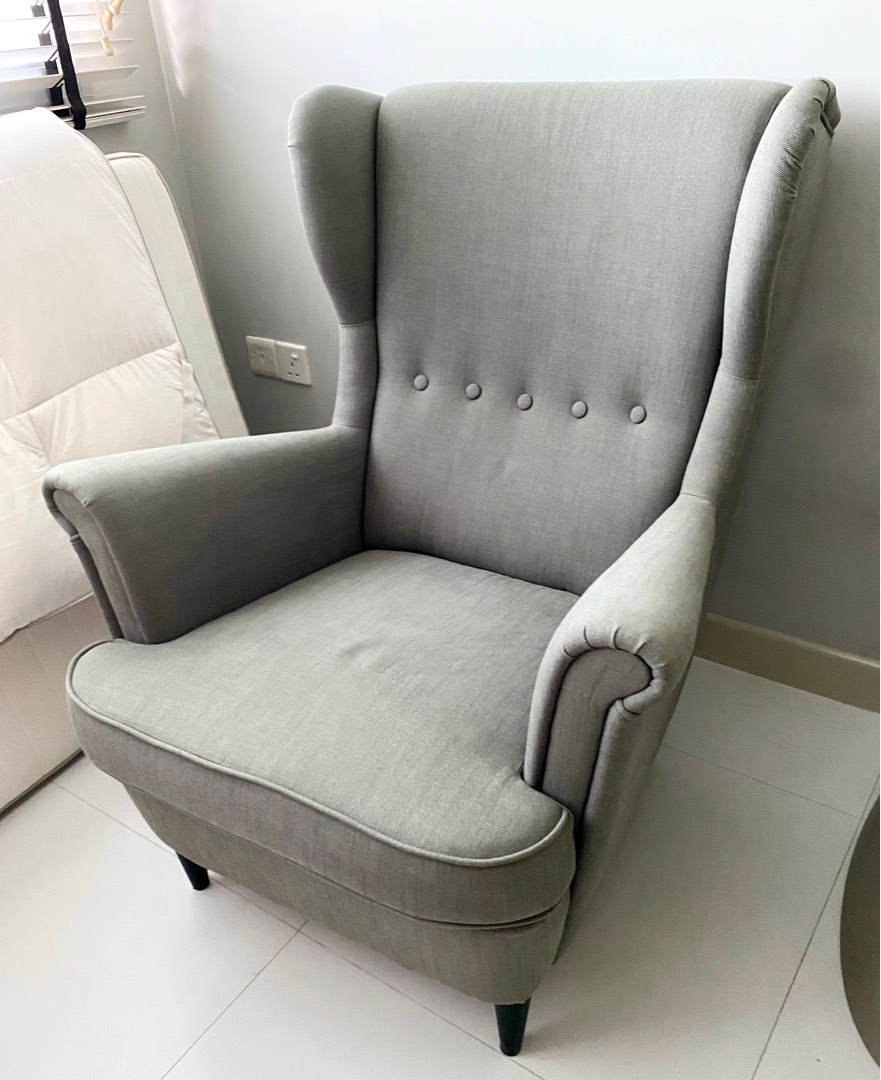 IKEA STRANDMON Armchair, Furniture & Home Living, Furniture, Chairs on ...