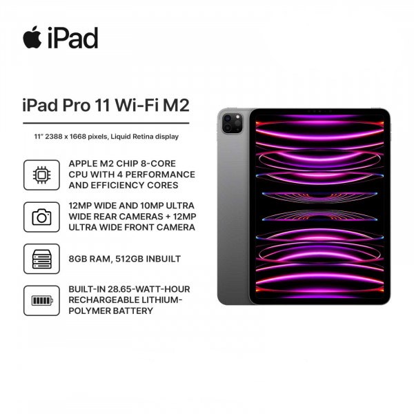 Ipad Pro 11” Wi-Fi M2 Chips, Mobile Phones & Gadgets, Tablets, iPad on ...
