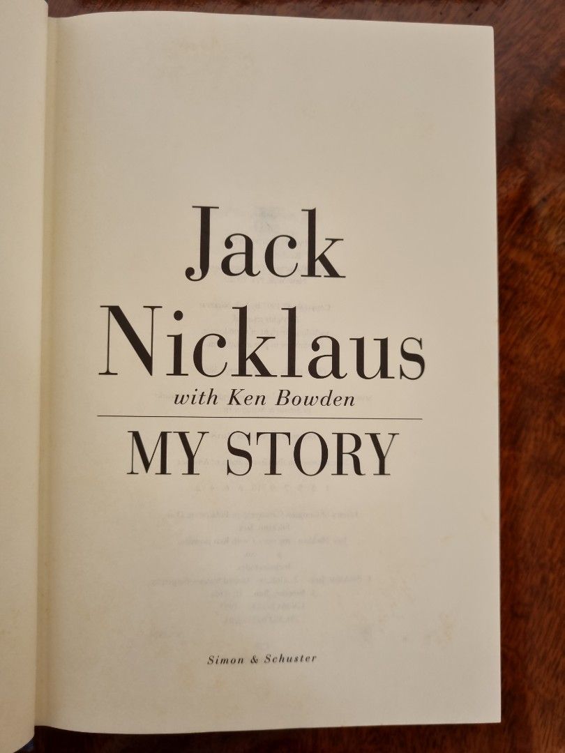 Jack Nicklaus with Ken Bowden - My Story, Hobbies & Toys, Books ...