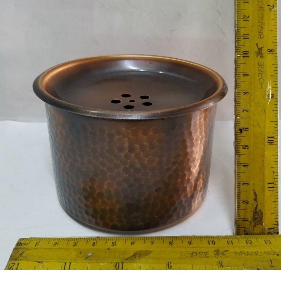 Japanese pure copper Kensui Bowl for Used tea leaves, Tea ceremony ...