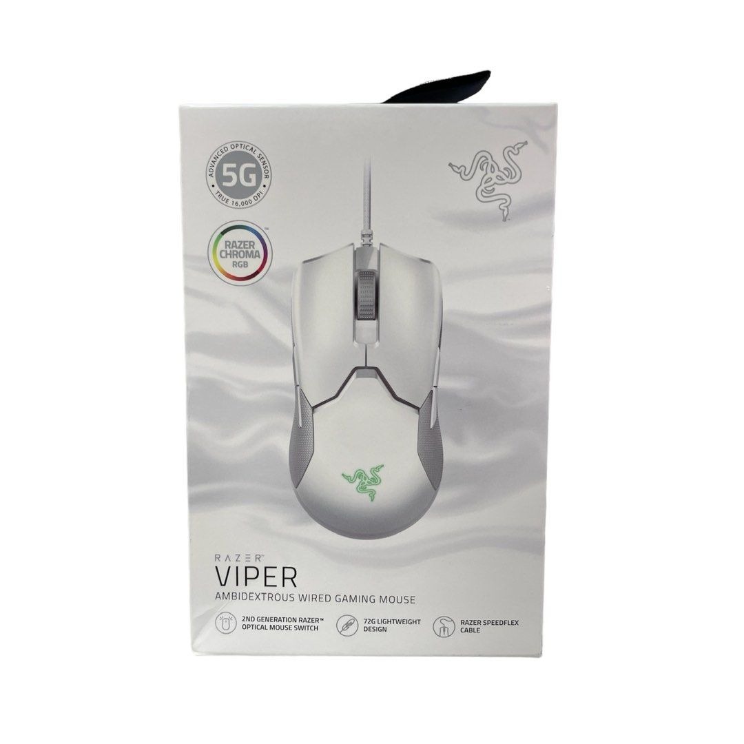 JE-BNIB RAZER VIPER MERCURY WHITE 2ND GENERATION 5G OPTICAL SENSOR ...