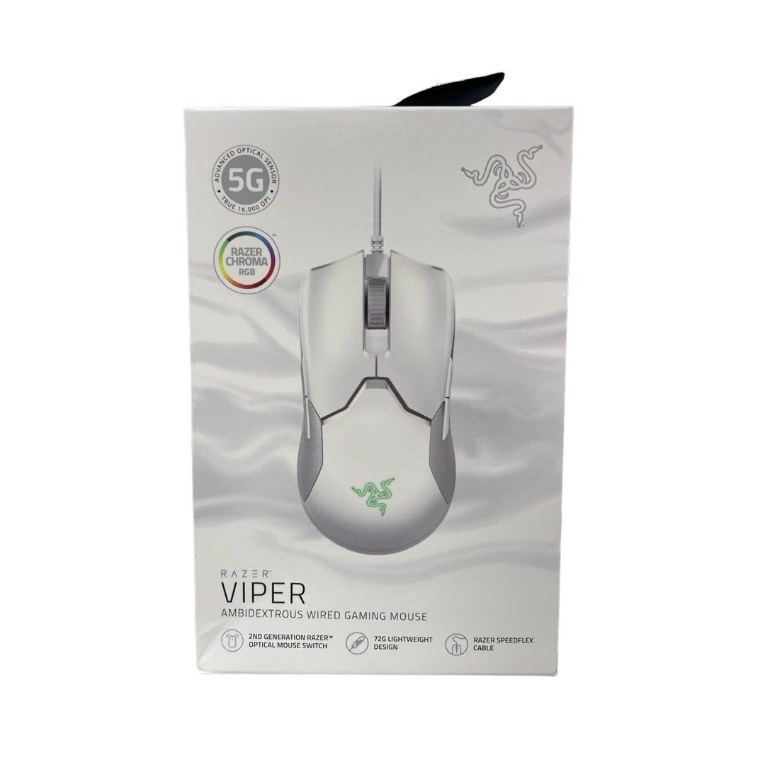 JE-BNIB RAZER VIPER MERCURY WHITE 2ND GENERATION 5G OPTICAL SENSOR ...