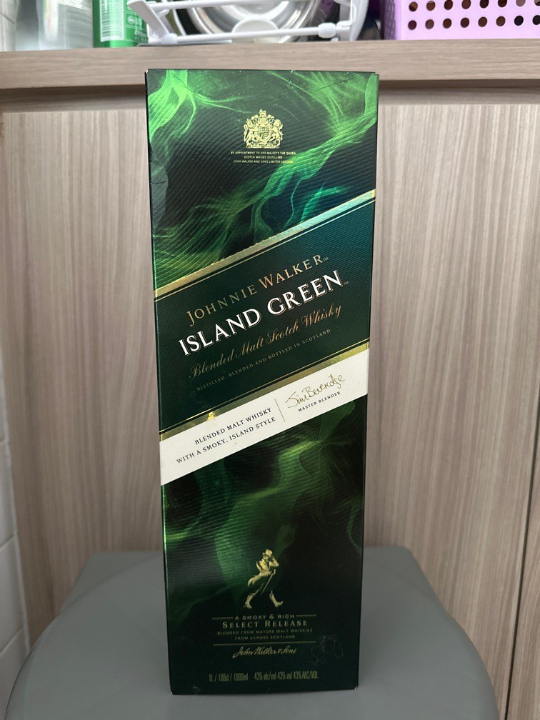 Johnnie Walker Island Green 1L, Food & Drinks, Alcoholic Beverages on ...