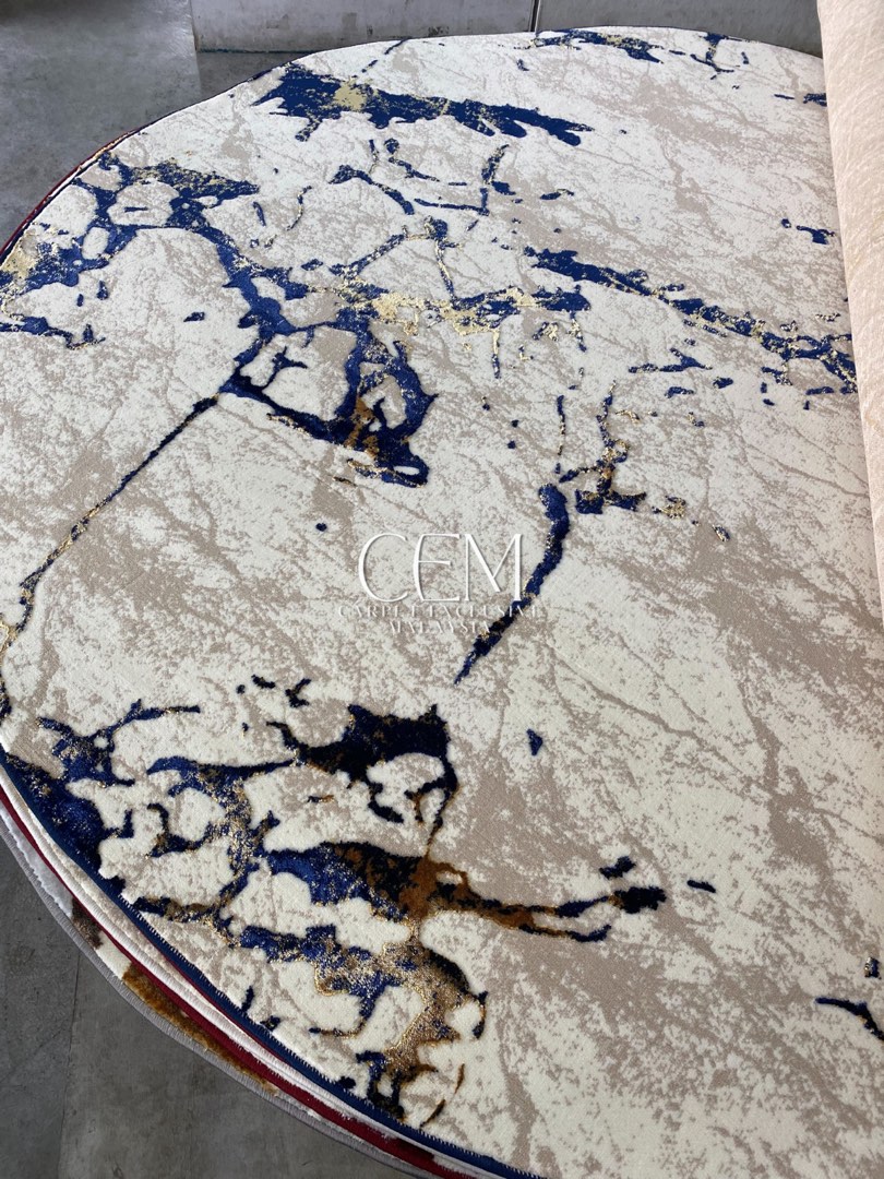 Karpet Bulat Tenun Turkey 🇹🇷, Furniture & Home Living, Home Decor ...