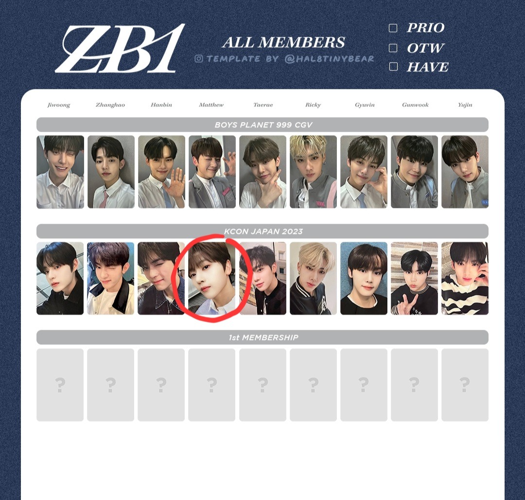 WTS/ LFB Kcon Japan ZEROBASEONE ZB1 Matthew PC, Hobbies & Toys ...