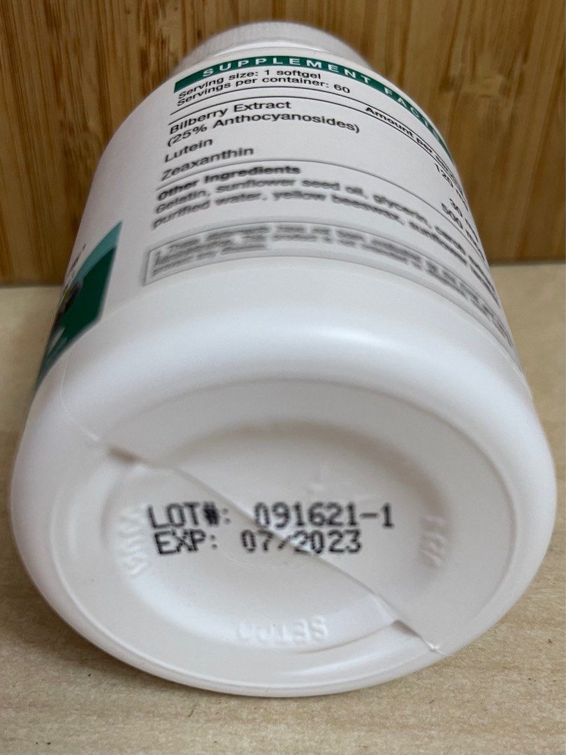 LAC Bilberry Plus Lutein, Health & Nutrition, Health Supplements ...