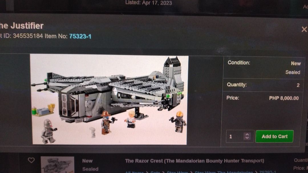 Lego Star Wars Cad bane's "The Justifier" 75323, Hobbies & Toys, Toys ...