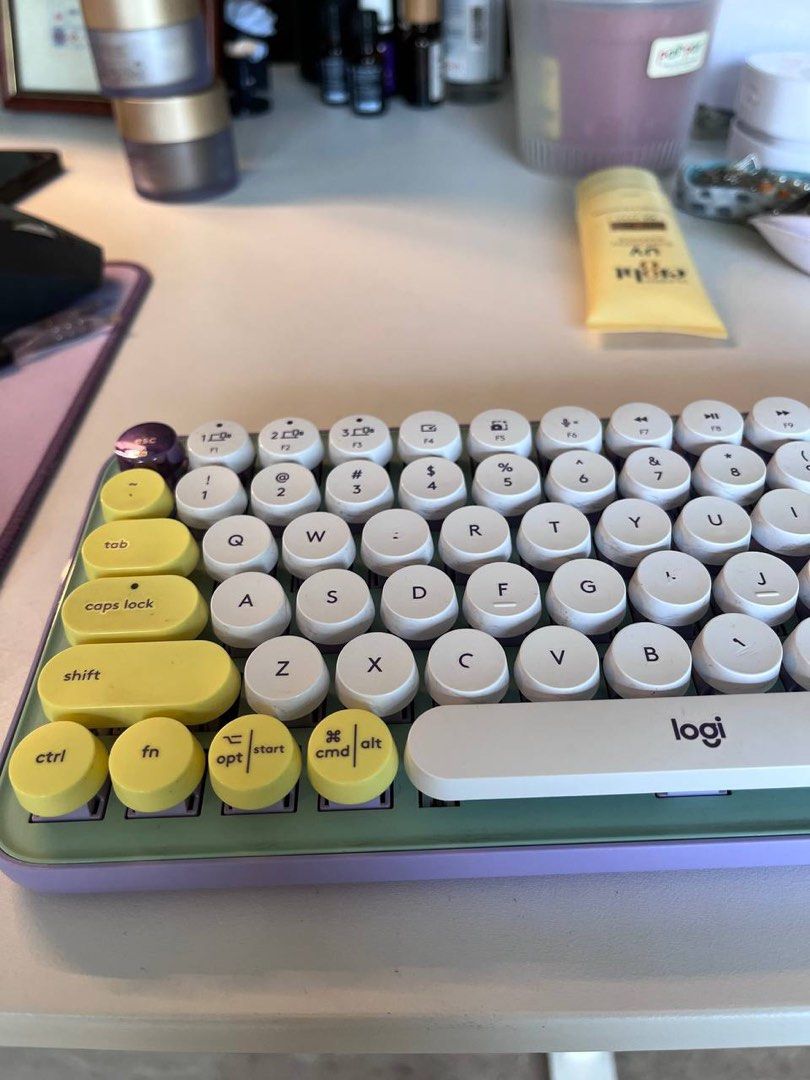 Logi pop keyboard - purple, Computers & Tech, Parts & Accessories ...