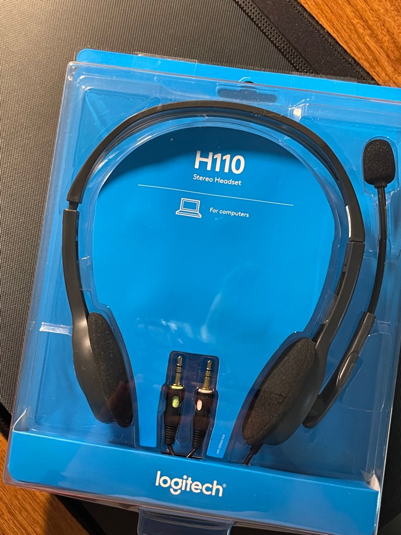Logitech H110 Stereo Headset, Audio, Headphones & Headsets on Carousell