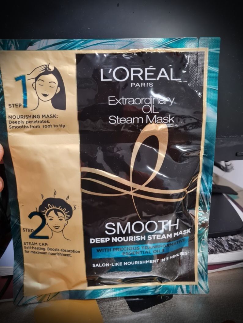 Loreal Smooth Deep Nourish Steam Mask, Beauty & Personal Care, Hair on ...