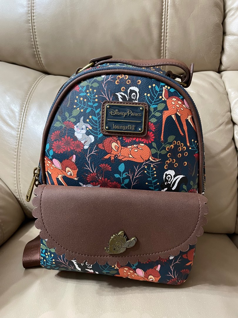迪士尼小鹿班比背囊loungefly bambi backpack, 女裝, 手袋及銀包, 背囊 - Carousell