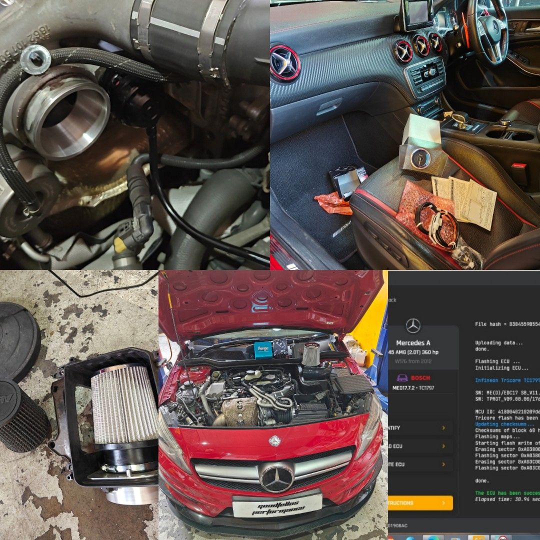 M133 a45 cla45 gla45 amg mods and repair w117 w176 x156 stage 1 2 3 upgrade tuning c43 glc43 ...