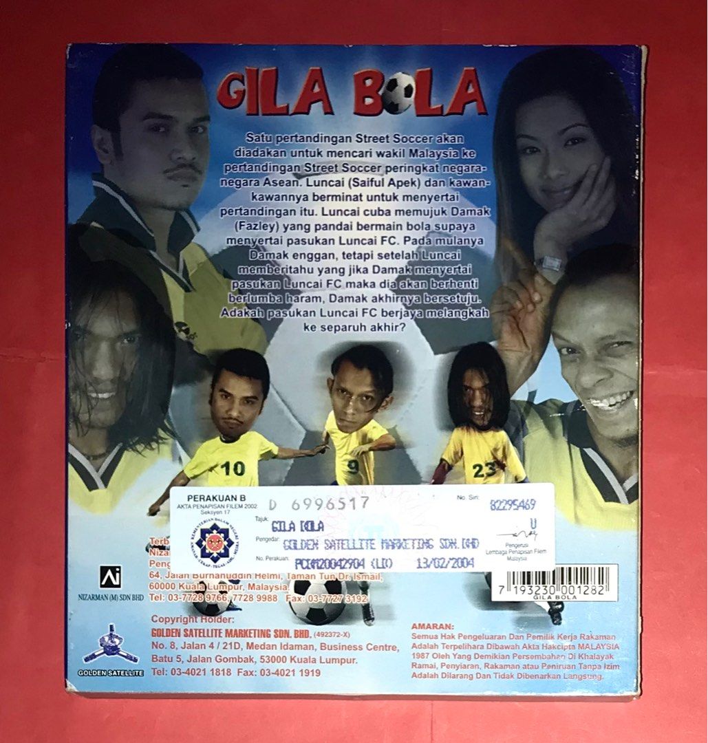 MALAY MOVIE GILA BOLA VCD VIDEO CD, Hobbies & Toys, Music & Media, CDs & DVDs on Carousell