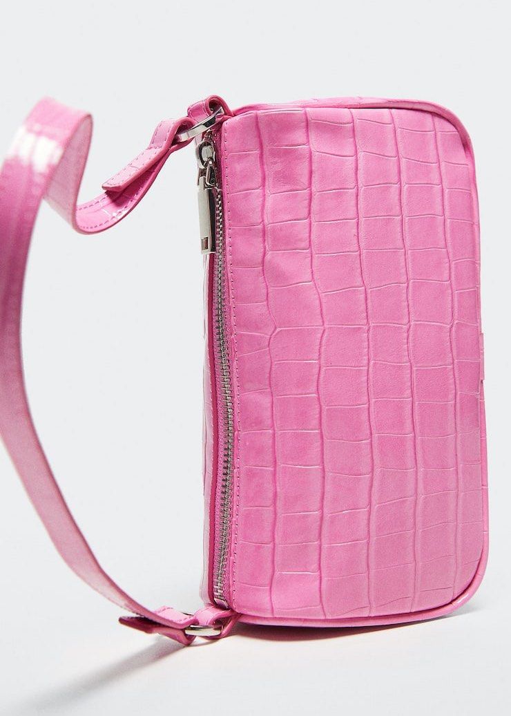 Mango Croc Effect Bag, Women's Fashion, Bags & Wallets, Shoulder Bags ...