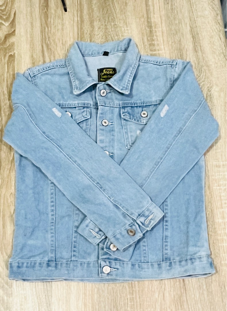 Maong Jacket, Men's Fashion, Coats, Jackets and Outerwear on Carousell