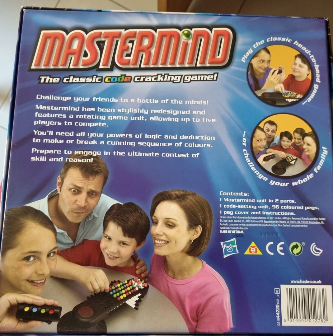 Mastermind Board Game Classic Code Cracking Family games, Hobbies ...