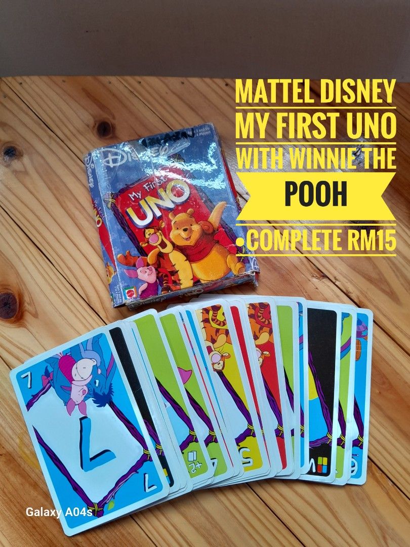 Mattel My First Uno with Winnie the Pooh, Hobbies & Toys, Toys & Games ...
