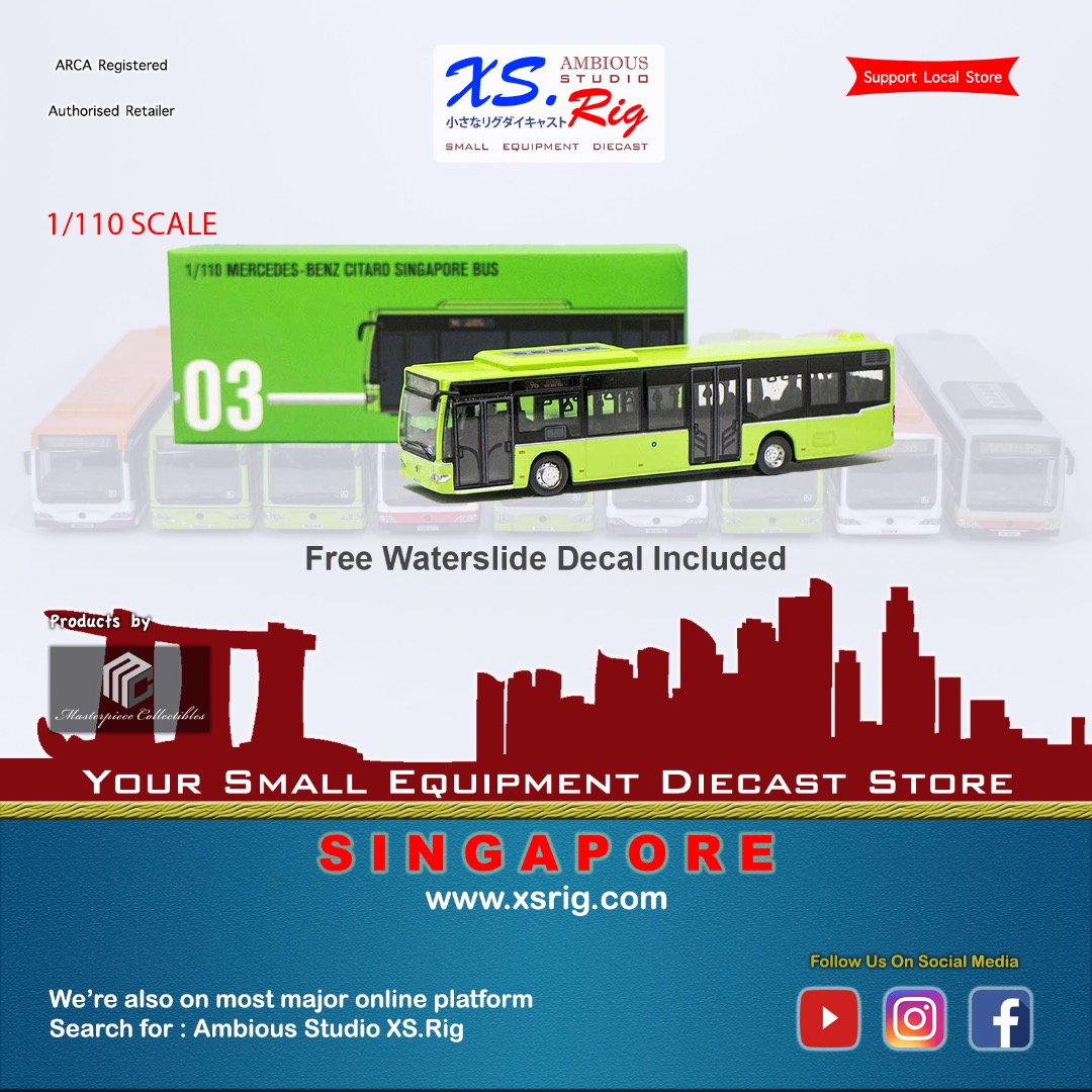 MC SG Bus 1/110 MC City Series (Various Bus Number and Operator ...