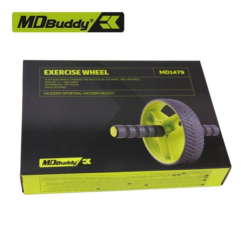 MD BUDDY GYM WORKOUT EXERCISE ROLLER WHEEL, Sports Equipment, Other ...
