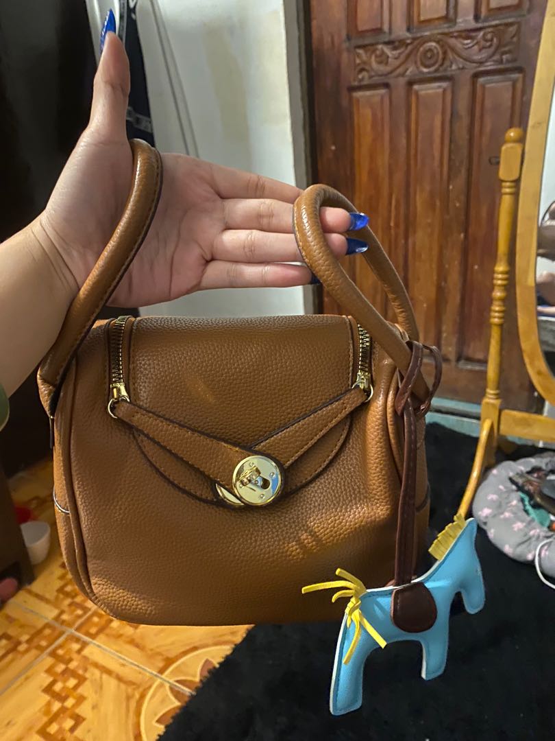 Mini Lindy Insp ( Brown ), Luxury, Bags & Wallets on Carousell