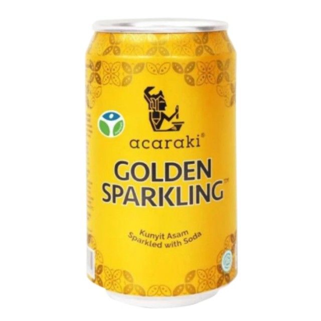 HARGA PROMO: Minuman Kunyit Asam Acaraki Golden Sparkling 320ml ...