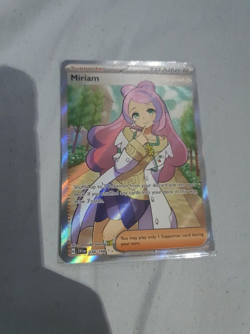 Miriam Pokemon card scarlet violet base set rare, Hobbies & Toys ...