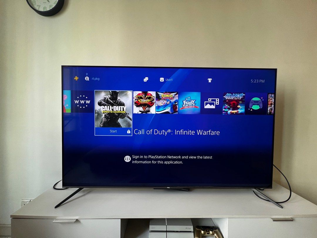 Modded Playstation 4 PS4 full set with cables and controllers , Video ...