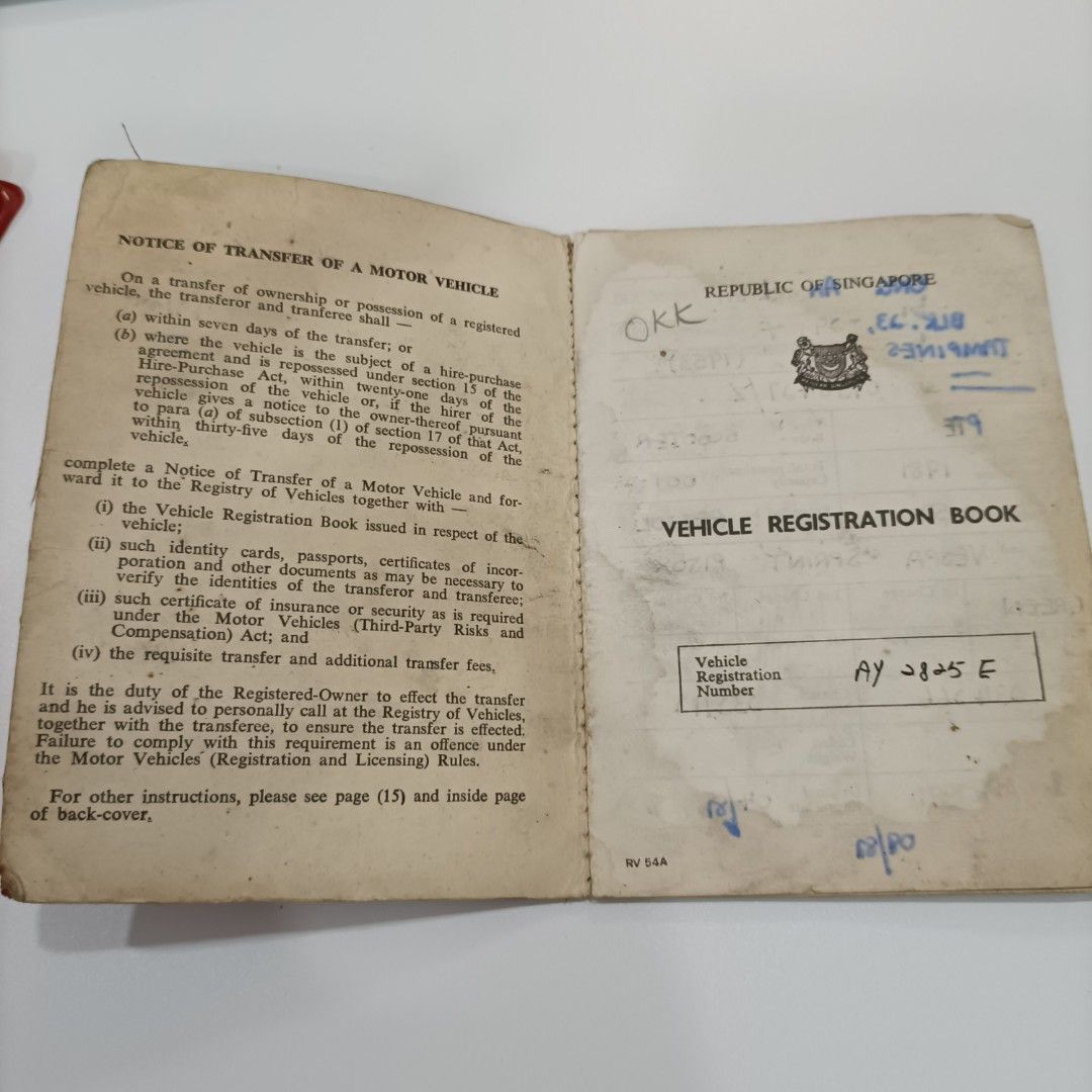 Motorbike Plate Number AY 28 25 E with Red Logbook . Vespa, Motorcycles ...