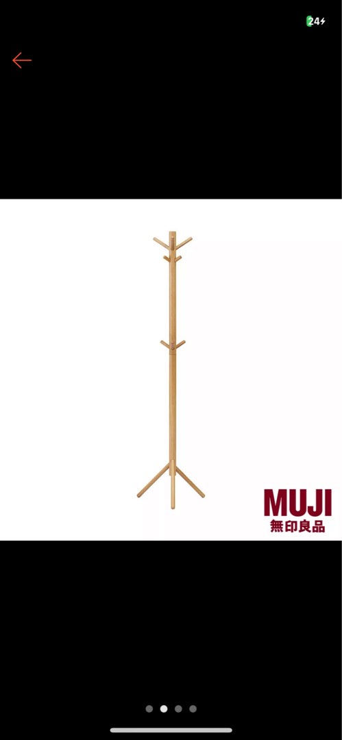 Muji Rubberwood Coat Stand/ Clothes Stand, Furniture & Home Living ...