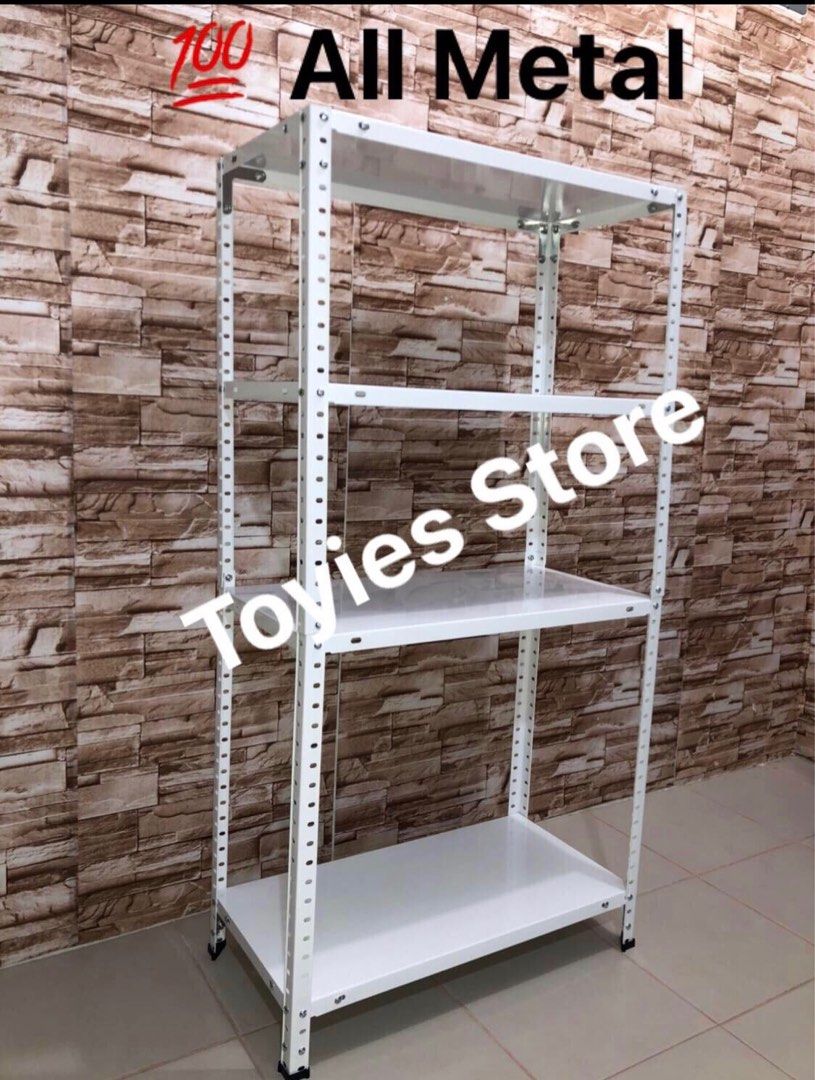 Multifunction Galvanized All Metal 4 Layer Shelves Patungan Stante Rack Furniture And Home