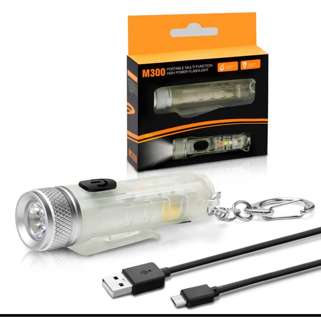 Multi-function Mini EDC LED Flashlight Portable Keychain Light ...