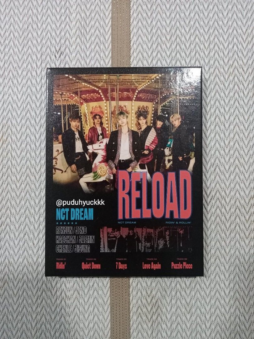 NCT DREAM - Reload (Ridin Ver.), Hobbies & Toys, Music & Media, CDs ...