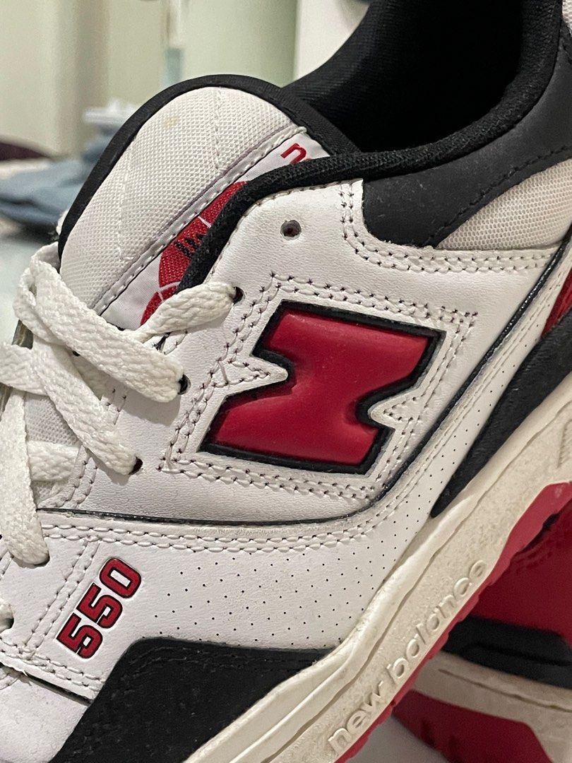 NEW BALANCE 550s RED & BLACK ORIGINAL, Men's Fashion, Footwear ...